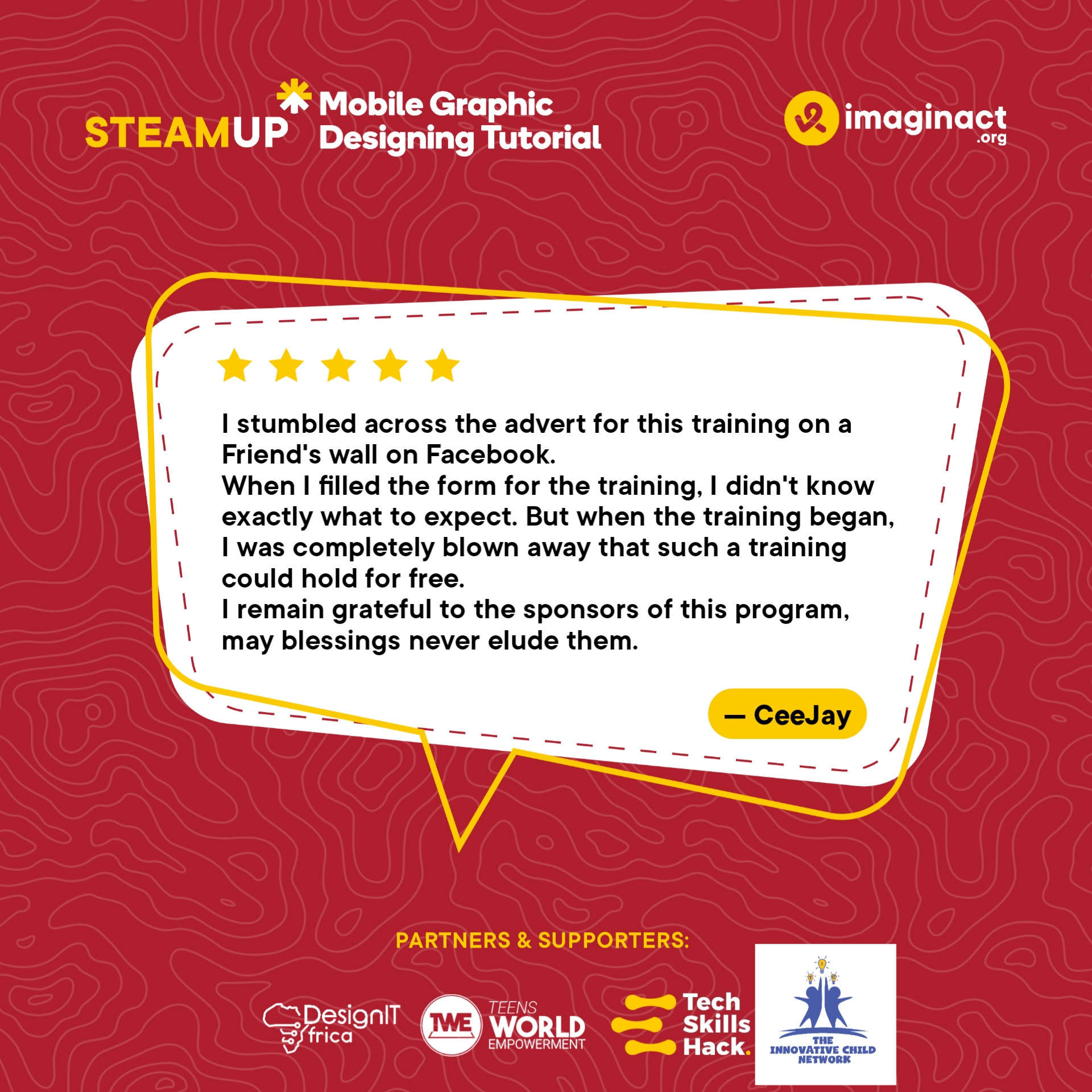 SteamUp First Program Rounded Up, A Free Mobile Design Class For Teens | Imaginact